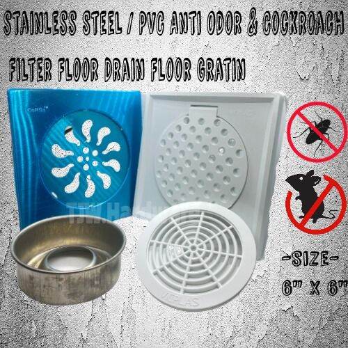 Stainless Steel & PVC Anti Odor & Cockroach Filter Floor Drain Floor ...