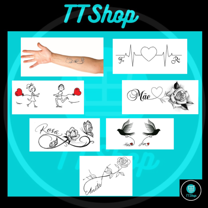 Tatto temporer tahan lama dan anti air bisa custom nama tapi sampai ...