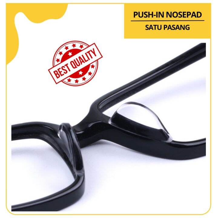 Bantalan Hidung Kacamata Lembut Push-In Silikon Anti Licin [NPPI ...
