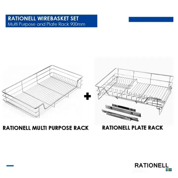 Wire Basket pull out RATIONELL (1 set of Multi Purpose and 1 set Plate ...