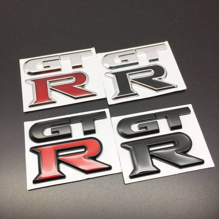 1PCS 3D Metal GTR Sticker Car Rear Trunk Body Emblem Sticker For Nissan ...
