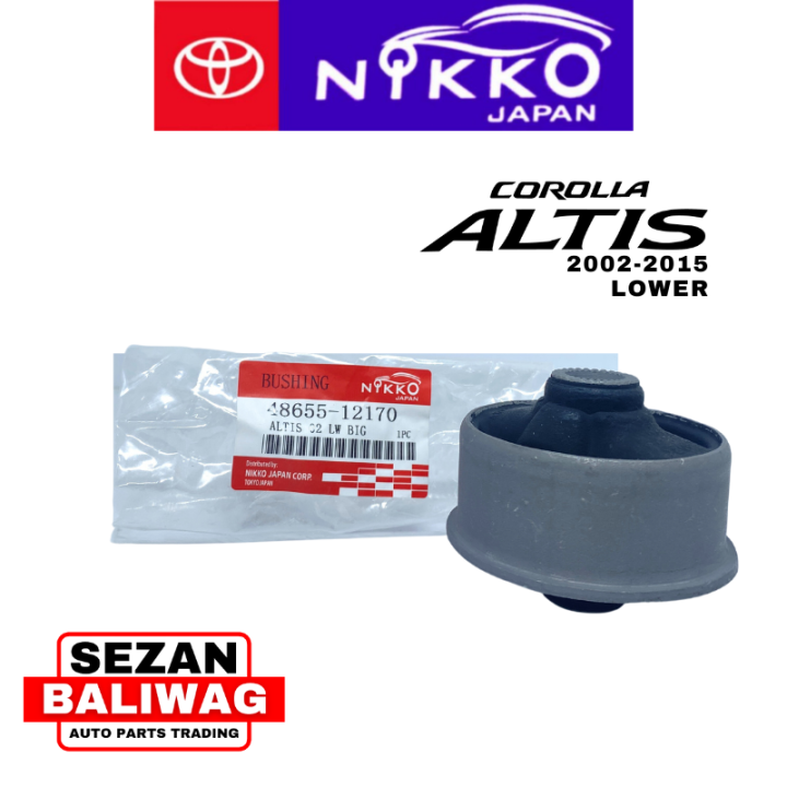 NIKKO JAPAN FRONT SUSPENSION ARM BUSHING LOWER BIG TOYOTA COROLLA ALTIS ...