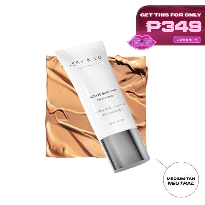 opywi274unrt4 Issy Co. Active Skin Tint SPF 35 in Honey | Lazada PH