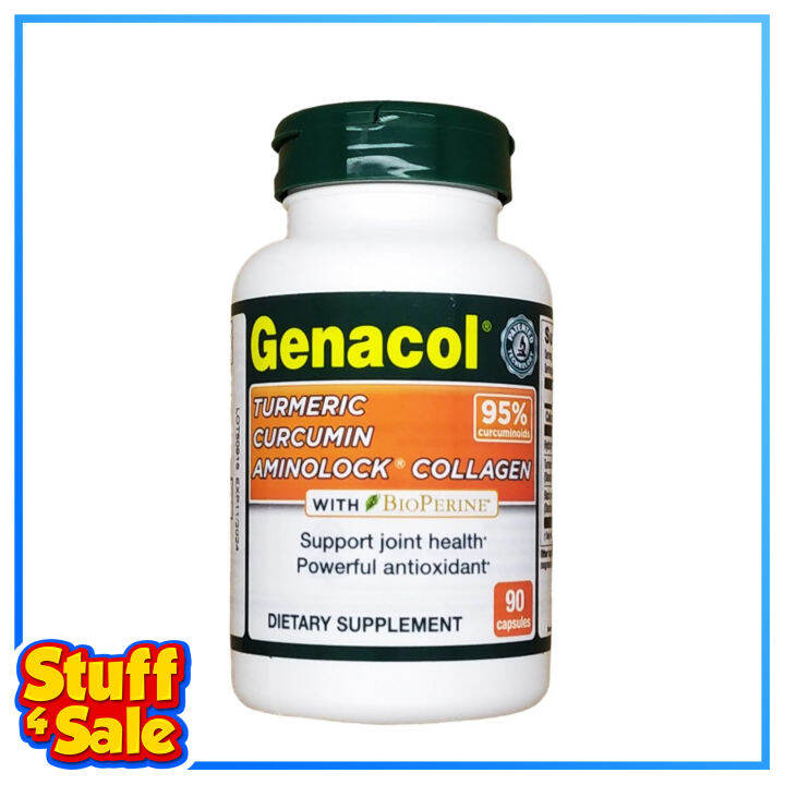 Genacol Turmeric Curcumin with Bioperine and Collagen 90 Capsules ...