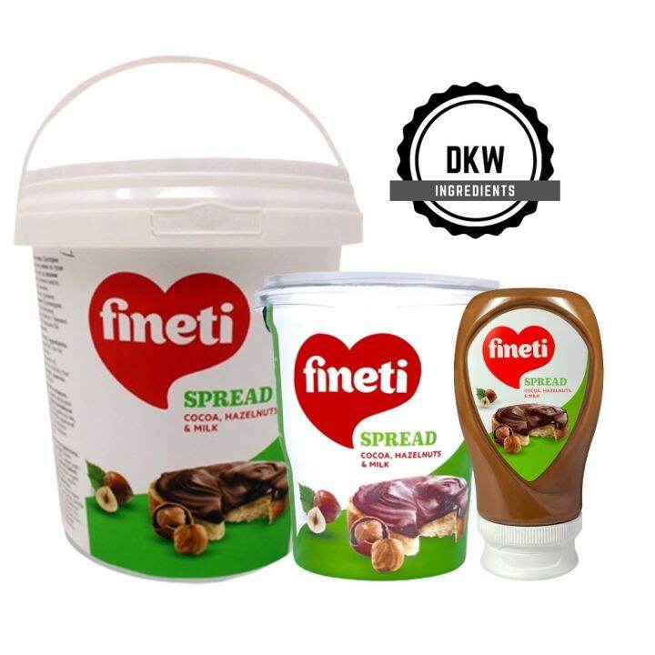 Fineti Hazelnut Spead 1kg Tub / 400g Tub / 380g Squeeze | Lazada PH