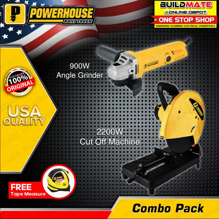 [COMBO] POWERHOUSE Cut Off Machine Chop Saw 14" 2200W 3HP Pure Copper ...