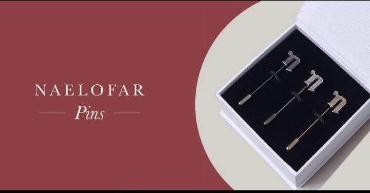 PIN TUDUNG LOGO N (NAELOFAR) with box | Lazada