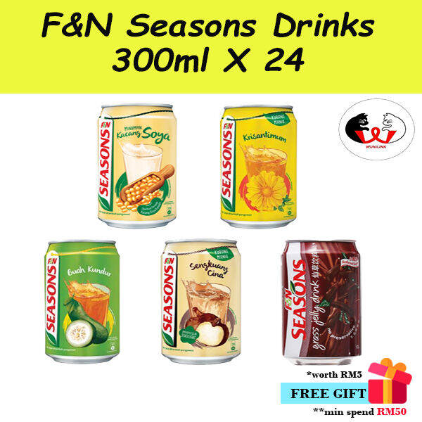 F&N Seasons Drinks 300ml X 24 (Assorted Flavors) | Lazada