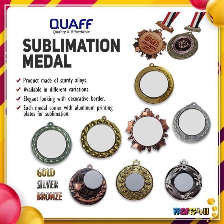 SUBLIMATION PRINTABLE MEDAL GOLD / SILVER / BRONZE | Lazada PH