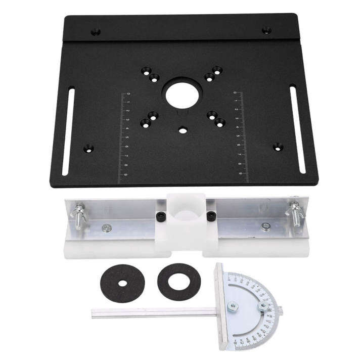 Metal Router Lift System Kit อลูมิเนียมงานไม้แทรกแผ่นฐานสำหรับเลื่อย ...