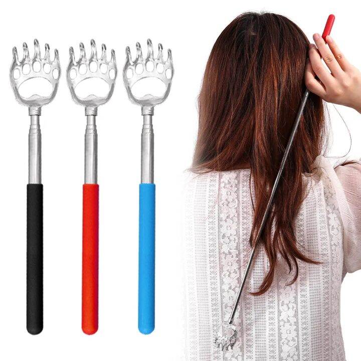 60CM Stainless Steel Back Scratcher Extendable Telescoping Itch ...