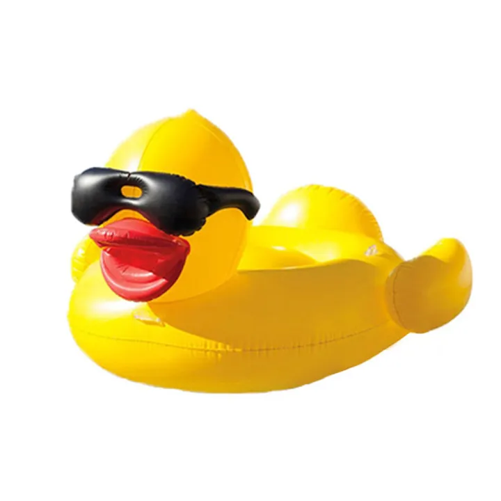 79'' Inflatable Pool Float Huge Duck Pool Tubes Fun Beach Floaties ...