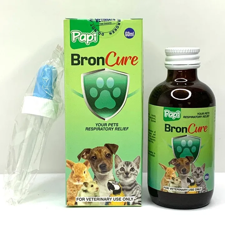 [FCR AGRIVET] 1pc Papi Broncure Cough and Cold Medicine for Pets (60ml ...