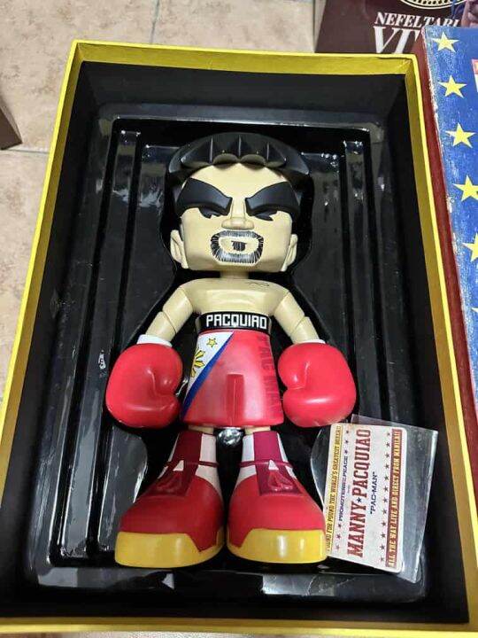 MINDSTYLE MANNY PACQUIAO & MAD MICKEY PVC ART TOY 12” TALL BIB VERY ...