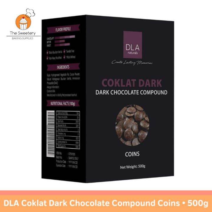 DLA Naturals Coklat Dark Chocolate Compound Coins 500g | Lazada PH