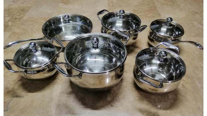 Xinox Cookware Durable Thick Encapsulated Multi-purpose High Polished ...