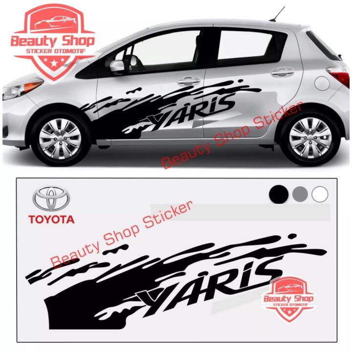 stiker mobil toyota yaris sticker yaris body samping | Lazada Indonesia