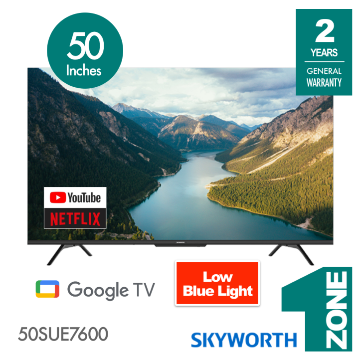 Skyworth 50" LED TV 4K UHD Google TV - Model: 50SUE7600 | Lazada
