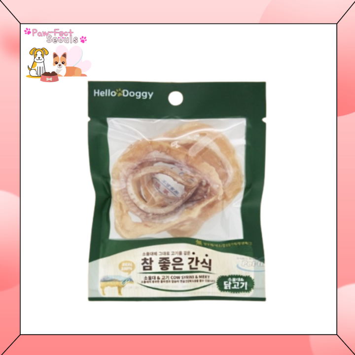 Hello Doggy Cow Ring Chicken Flavor AuthenticKorean Dog Treat 20g ...