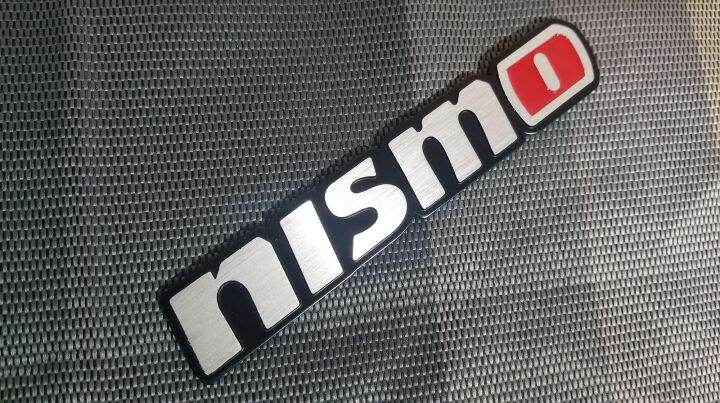 Nismo emblem decal aluminum made stick on(JRED) | Lazada PH
