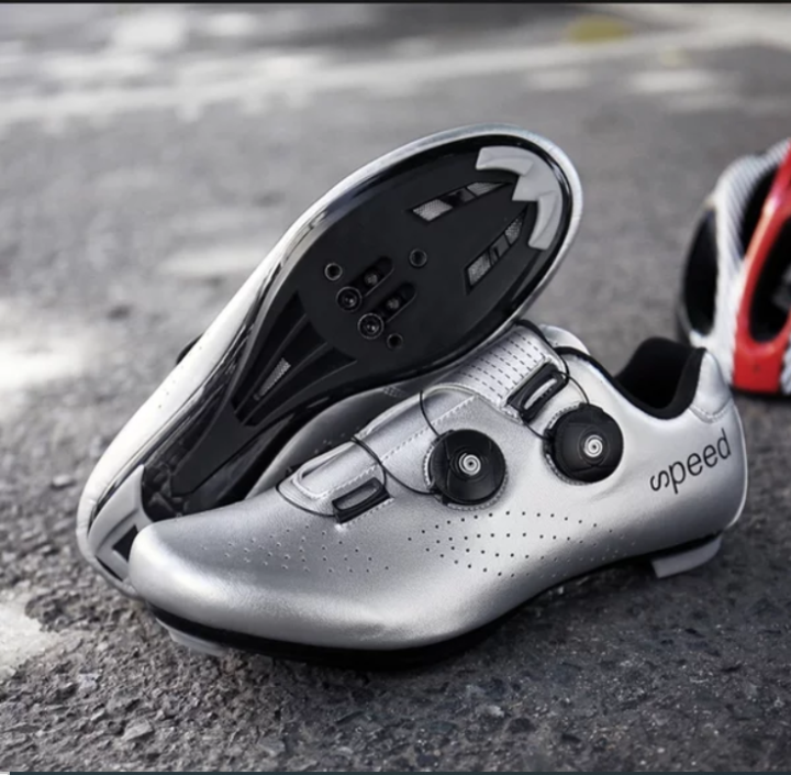 Speed Sepatu Sepeda Multi Cleat Roadbike MTB Sepatu Gowes Cleat Silver ...