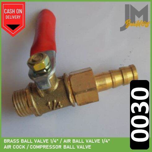 JM H-0030 | Brass Ball Valve 1/4" | Air Ball Valve 1/4" | Air Cock ...