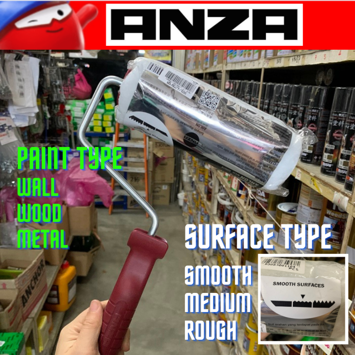 [miniHouse] 7" ANZA Premium Roller and Refill, for Water & Oil Base ...