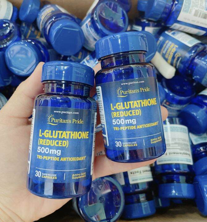 Viên Uống Trắng Da, Bổ Gan Puritan's Pride L-Glutathione 500mg 30 viên ...