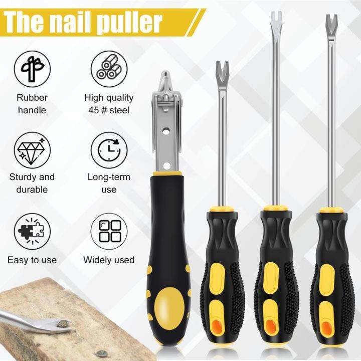 Staple Remover Screwdriver V-shaped and U-shaped Tack Lifter Tool ...