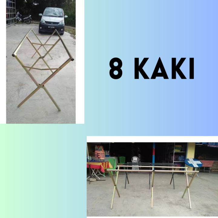 KAKI MEJA LIPAT CHROME 8KAKI/10KAKI | Lazada