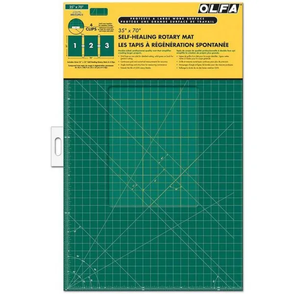 Olfa RM-CLIP/3 Rotary Cutter Mat 180cm x 90cm Alas Potong Cutting Mat Cuttining Continuous Grid ...