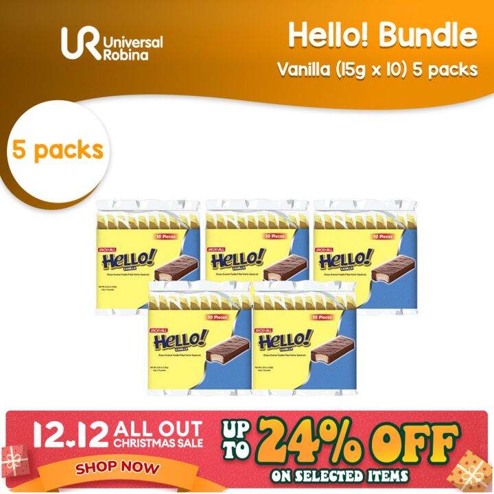 5 x Hello! Coated Vanilla (15g x 10) | Lazada PH