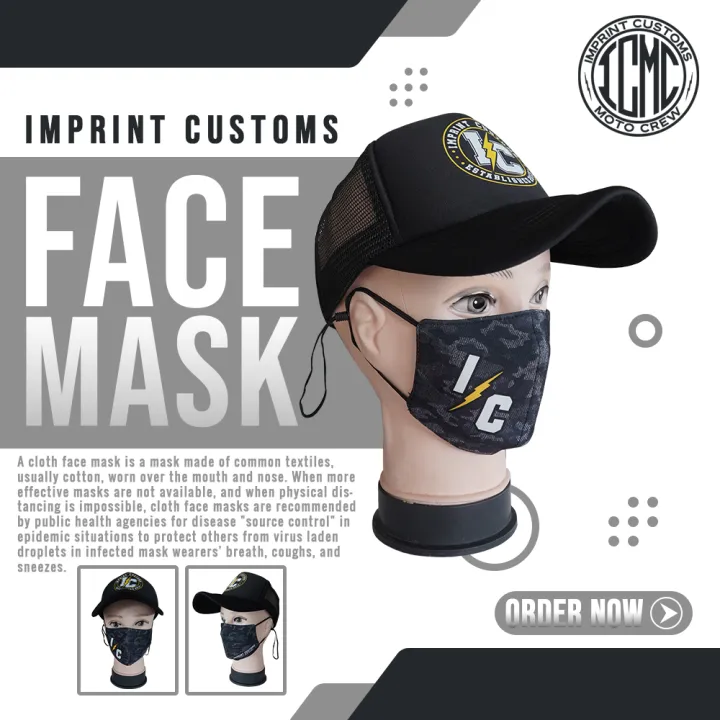 Imprint Customs - Black Camo Mask | Lazada PH