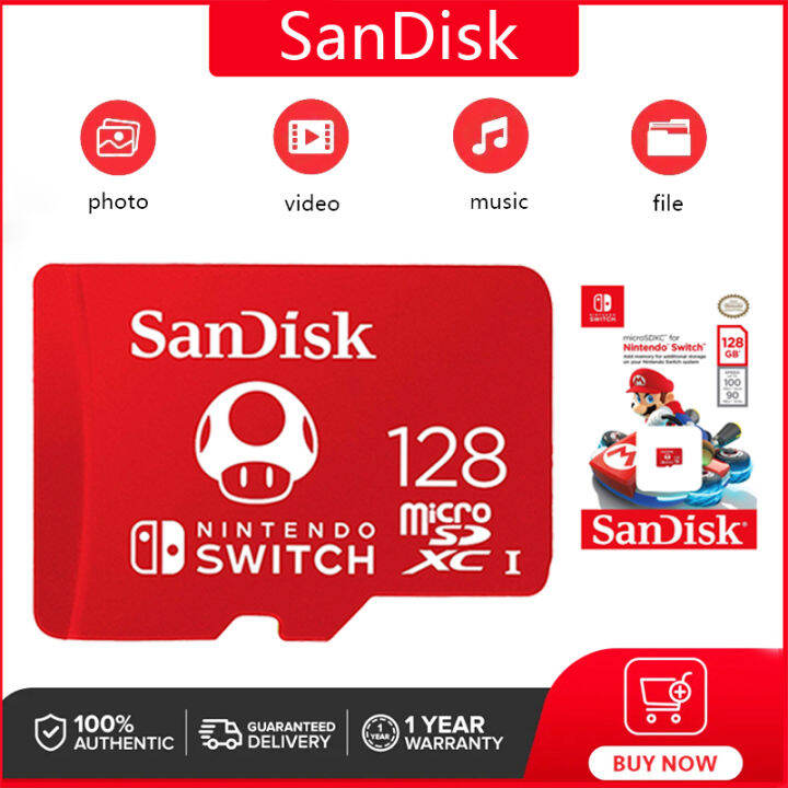 SanDIsk Nintendo Switch Memory Card 128GB UHS-I MicroSDXC - SDSQXAO-128G | Lazada PH
