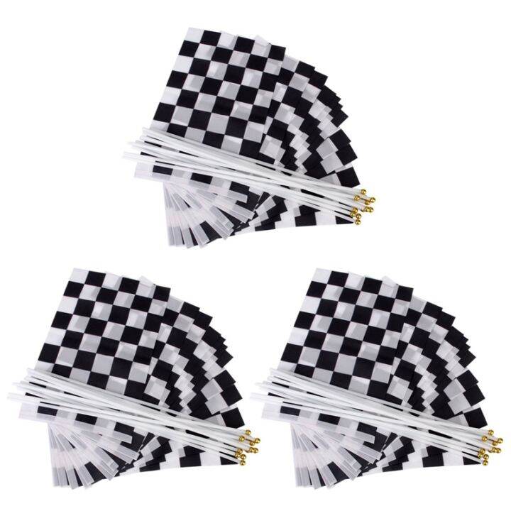 36 Pcs. Fluted Formula 1 F1 Racing Banner Hand Waving Flags (Black ...
