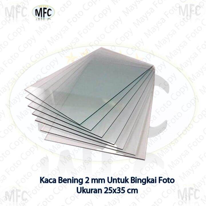 Kaca Bening ukuran 25x35 cm tebal 2mm | Lazada Indonesia