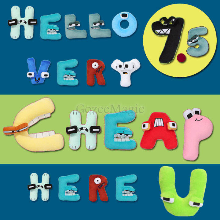 2023 New 26 English Alphabet Letters Lore Plush Doll Toy Kids Children ...