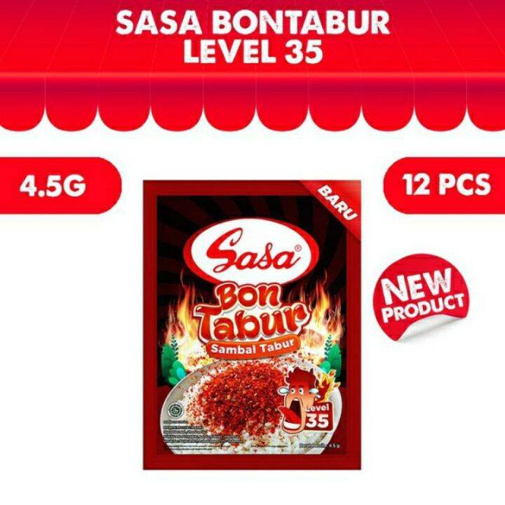 Sasa bon cabe tabur level 35 - 12sachet | Lazada Indonesia