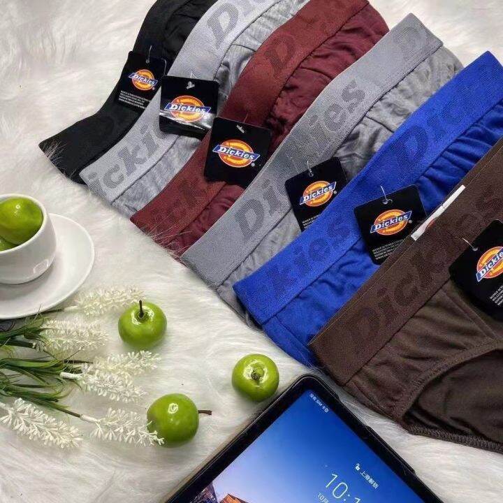 [6pcs/12pcs] Good Quality Cotton Brief for Men Men's Underwear (small ...