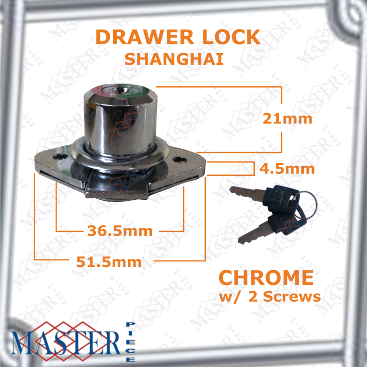 (1 SET) Drawer Lock SILVER SHANGHAI | Lazada PH