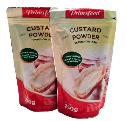Primsfood Custard Powder 250gr Prims Food Tepung Custard Vla Instant ...