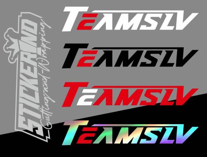 CUTTING STICKER STIKER TEAMSLV STIKER VIRAL STICKER RACING V.2 | Lazada ...