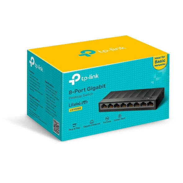 Tp-Link LS1008G 8-Port 10/100/1000Mbps Desktop Switch Network Switch ...