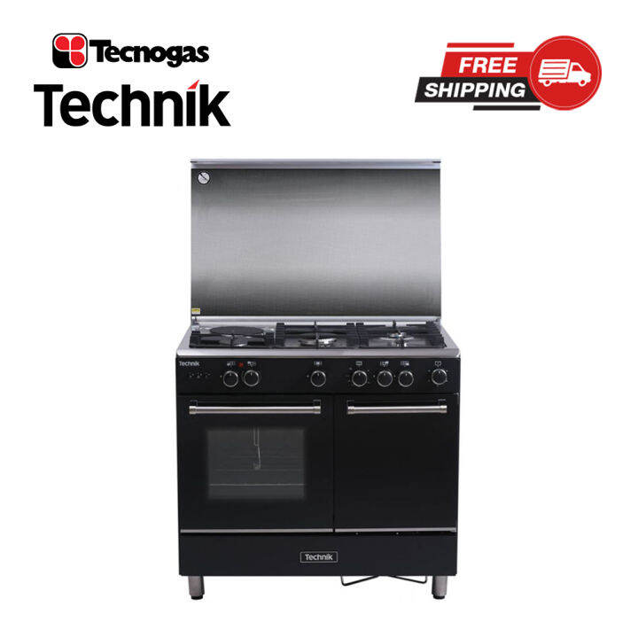 Technik 90 cm 4 Gas Burners with Wok Burner + 1 Electric Hot Plate ...