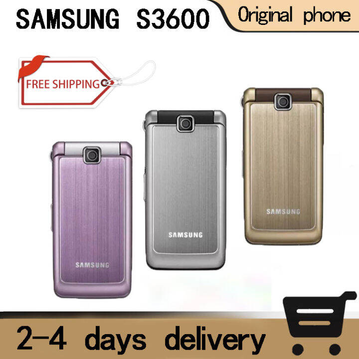 Original Samsung S3600 2g Mobile Phone Flip Phone 1.3mp Gsm Camera ...