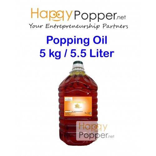 Happypopper Minyak Popcorn Popping Oil Pop Corn Oil 5.5 Liter 5 Kg ...