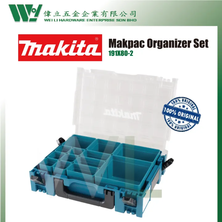 Makita Makpac Organizer Set 191X80-2 / makita box toolbox heavy ...
