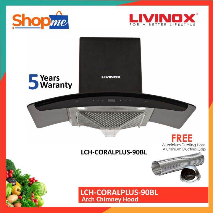 LIVINOX Special Duo Package CORALPLUS Cooker Hood + Cooker Hob Built-In ...