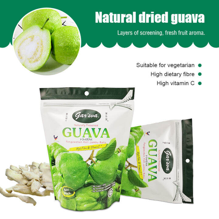 Gar’sva Naturally Preserved Guava 120g/60g/25g 零食Snacks天然番石榴果干小吃 | Lazada