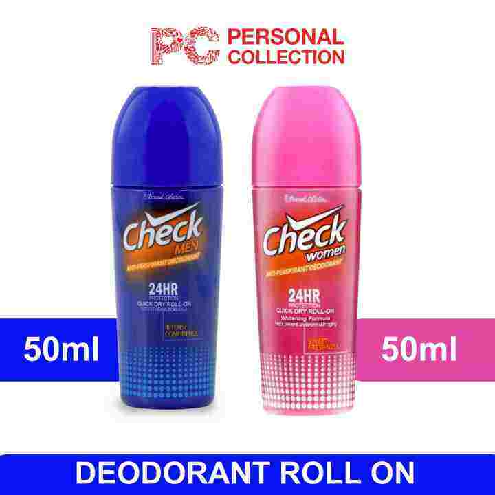 PERSONAL COLLECTION CHECK ANTI-PERSPIRANT ROLL-ON DEODORANT 50mL ...